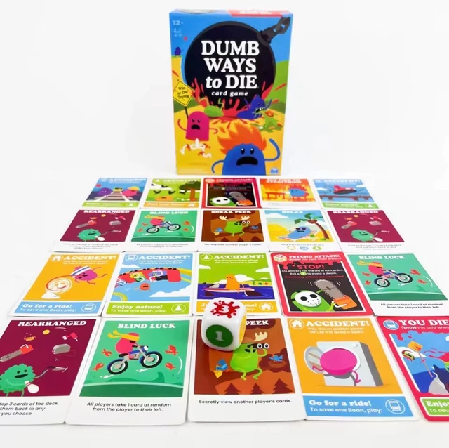 DUMB WAYS TO Die Card Game Based on the Viral Video, Board Games Fun 12 ...