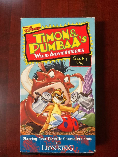 DISNEY TIMON AND Pumbaa Grub's On! VHS Tape Great Condition! VERY RARE ...