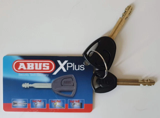 ABUS GRANIT VICTORY Xplus 68 Key Pair with Code Card £8.59 - PicClick UK
