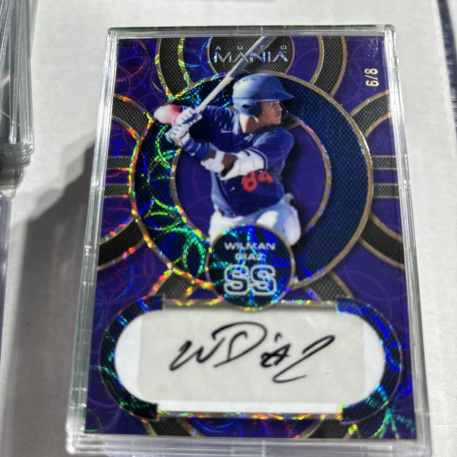 WILMAN DIAZ 6/8 2023 Wild Card Auto Mania Baseball Violet Laser #AM-C42 ...