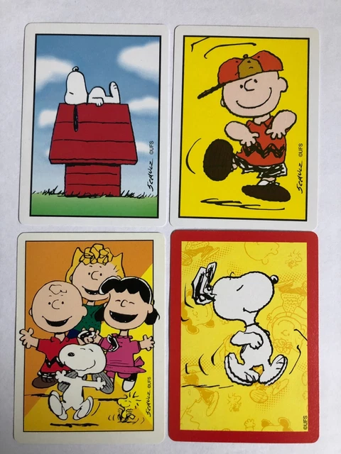 PEANUTS GANG SNOOPY Dog Charlie Brown Lucy Woodstock Swap Playing Cards ...