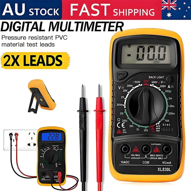 DIGITAL LCD MULTIMETER Electrical Meter AC/DC Voltmeter Current OHM ...
