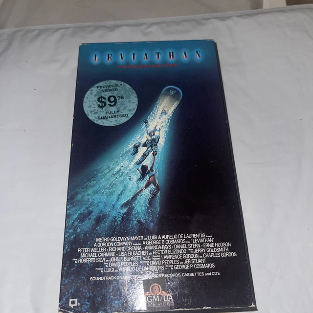 LEVIATHAN VHS 1989 Sci-Fi Horror Peter Weller Richard Crenna Classic ...