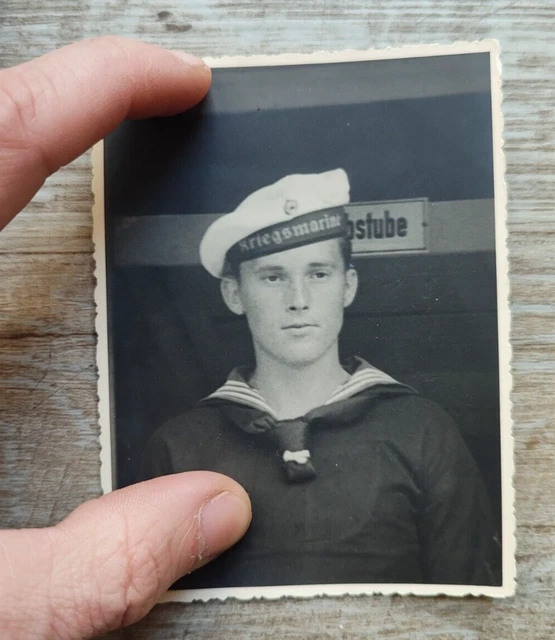 MATROSE SOLDAT KAMERAD Portrait Kriegsmarine Marine 2.WK (8,5x11) Orig ...