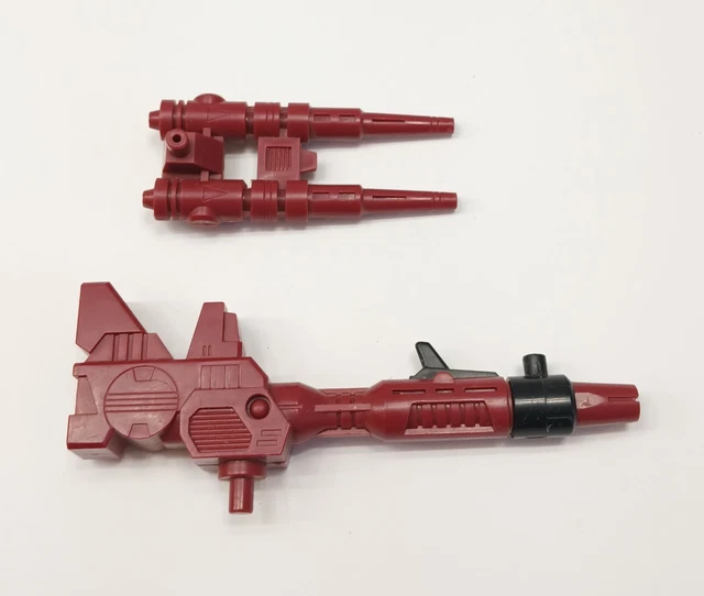 TRANSFORMERS G1 METROPLEX. Right Red Cannon & 1 Dual Red Barrel Cannon ...
