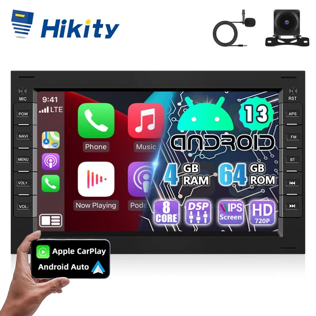 4+64GB CARPLAY ANDROID 13 Radio GPS Navi RDS Für VW Polo 9N Golf 4 Passat B5 T5 EUR 159,99 ...