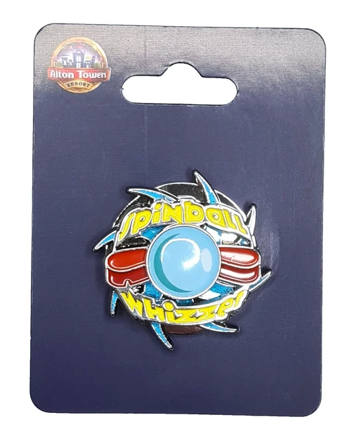 NEW ALTON TOWERS Spinball Whizzer Pinball Spinning Theme Park Pin Badge ...
