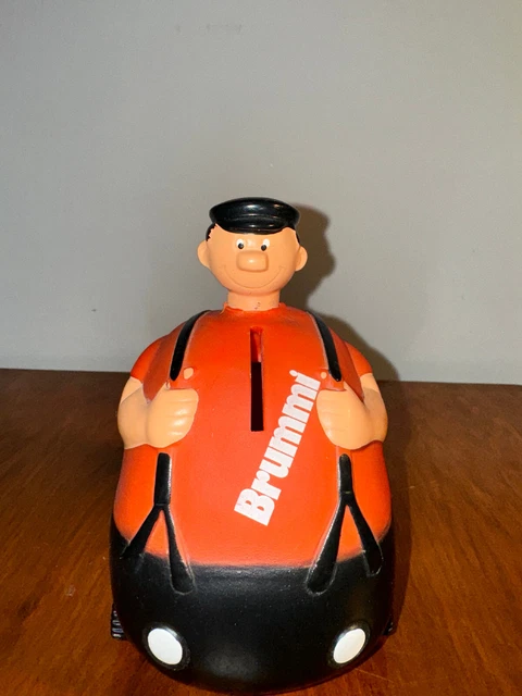 ALTE WERBEFIGUR BRUMMI 70 Er Jahre Spardose mit Schlüssel 15cm Reklame ...