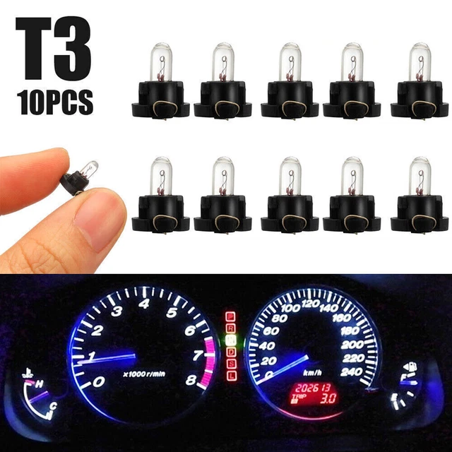 10X T3 NEO Wedge Light Car Dash AC Climate Heater Control Light Switch ...