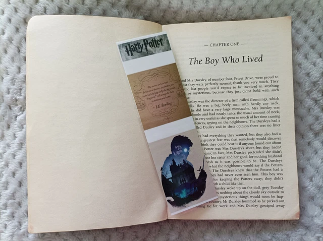 HARRY POTTER LAMINATED Bookmark Homemade Hogwarts and JK Rowling Quote ...