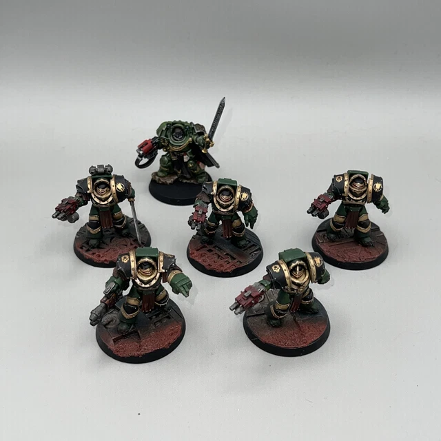 RELIC TERMINATOR SQUAD + Terminator Captain Salamanders Warhammer 40k ...