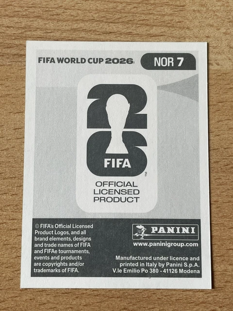 PANINI WORLD CUP 2026 David Moller Wolfe Norway Sticker Number 7 £1.16 ...