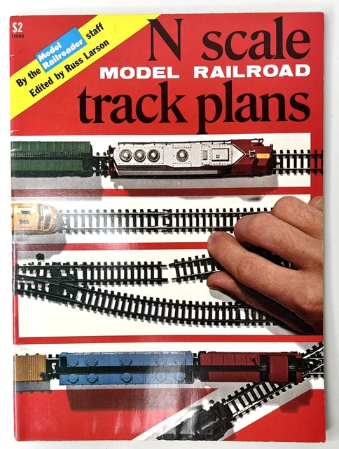 N SCALE MODEL Railroad Track Plans Russ Larson Model Railroader 1969/ ...