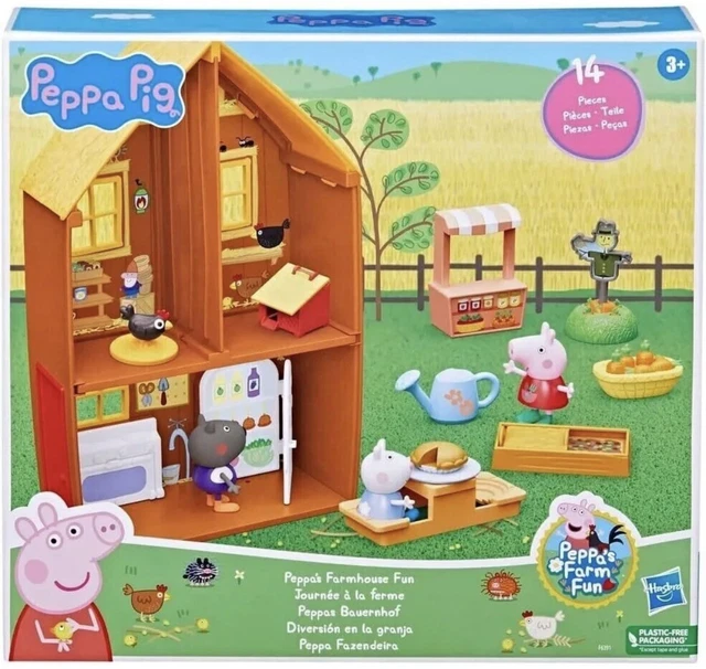 PEPPA PIG FARM House Fun Hasbro 14 piece set age 3+ Brand New £14.00 ...