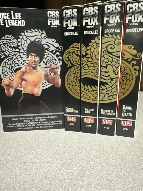 BRUCE LEE BOX Set (VHS, 1990) 4 Movies - CBS/Fox Video £5.35 - PicClick UK