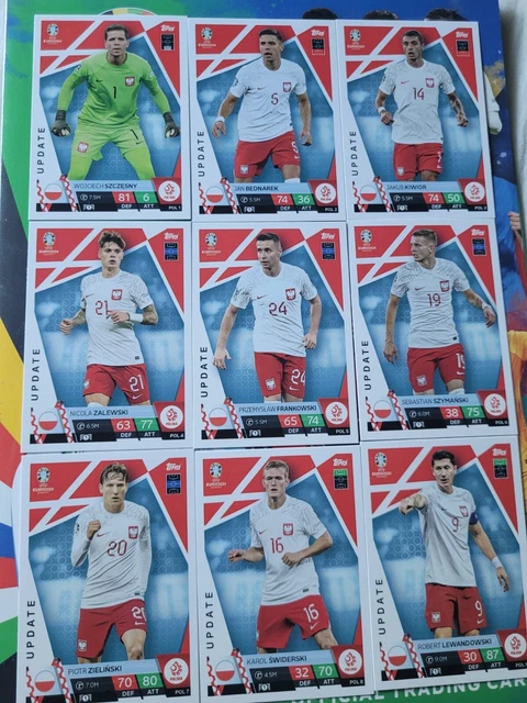 POLAND FULL TEAM Match Attax Euro 2024 Update TOPPS EUR 2,00 - PicClick FR
