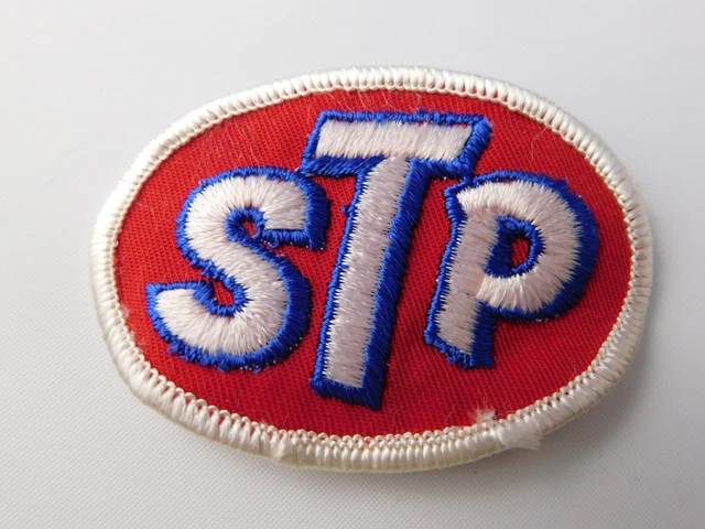STP OIL VINTAGE Patch Hat Vest Badge Classic Red White Logo Car Race ...