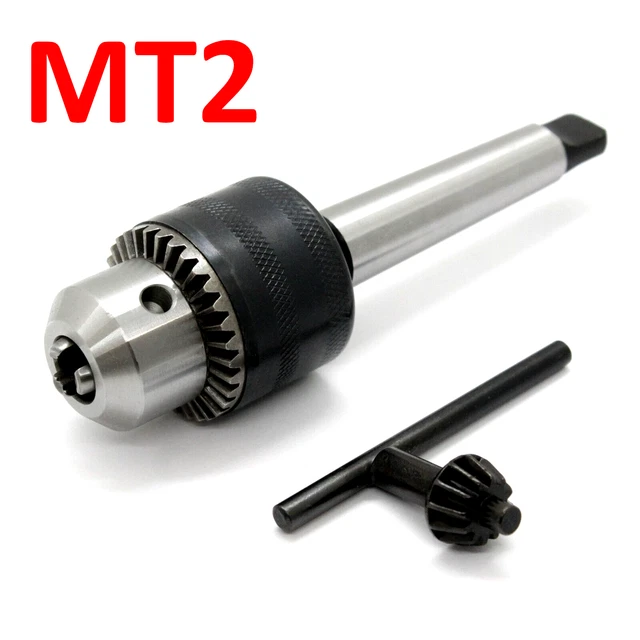 MT2 DRILL CHUCK (1.5mm-13mm) for Lathe Tailstocks - Morse Taper 2 to ...