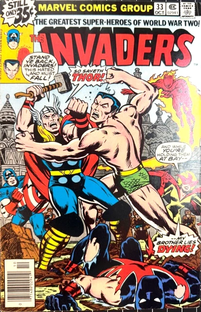 INVADERS #33 (1978)💥CLASSIC Battle of Thor vs. Invaders💥 F/VF £6.29 ...
