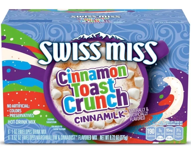 SWISS MISS CINNAMON Toast Crunch 6 Pack Cinnamilk Flavored Hot Drink £ ...