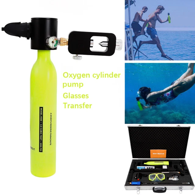 PORTABLE MINI SCUBA Diving Kit Oxygen Cylinder Tank Underwater ...