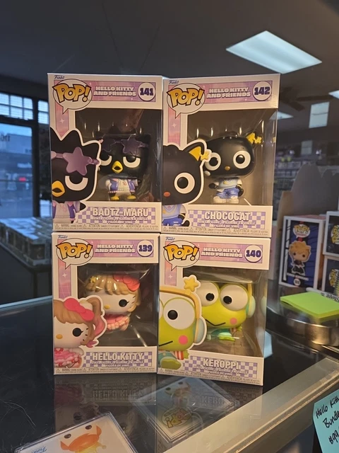 FUNKO POP! SANRIO Hello Kitty #139 Keroppi #140 Badtz #141 Chococat ...