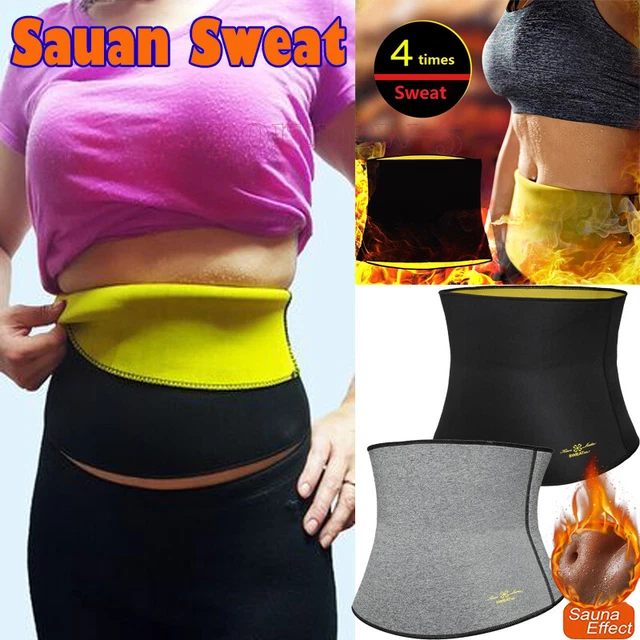 TUMMY BELLY STOMACH Thermal Hot Sauna Sweat Waist Trimmer Fat Burner ...