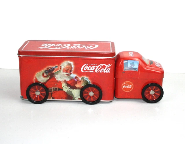 VINTAGE CHRISTMAS COCA Cola Semi Truck Tin (C-42) $14.43 - PicClick CA