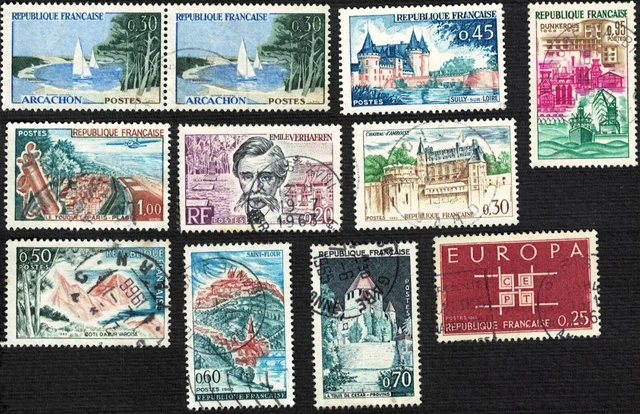 FRANCE 1961-63 Y&T n°1312 1313 1317 1355 1383 1390 1391 1392 1392A 1396 EUR 5,00 - PicClick FR