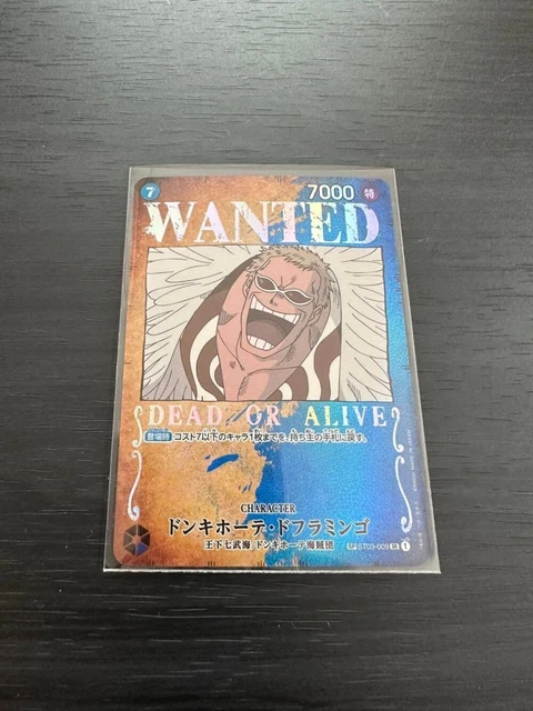 CARTA ONE PIECE - Donquixote Doflamingo ST03-009 SR SP Pilastri della Forza desiderati EUR 30,14 ...