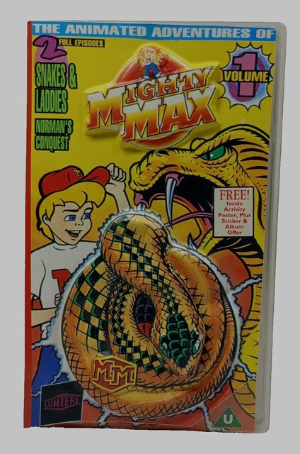 MIGHTY MAX VHS Volume 1 Snakes and Ladders Norman's Conquest £29.99 ...