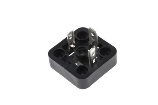 HIRSCHMANN 2P+E DIN 43650 A Solenoid Valve Connector, Male, Wall Mount ...