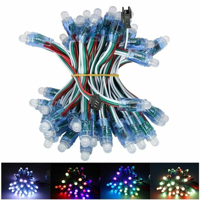 WS2811 PIXELS DIGITAL Addressable RGB LED String Lights LED Strip DC5V ...