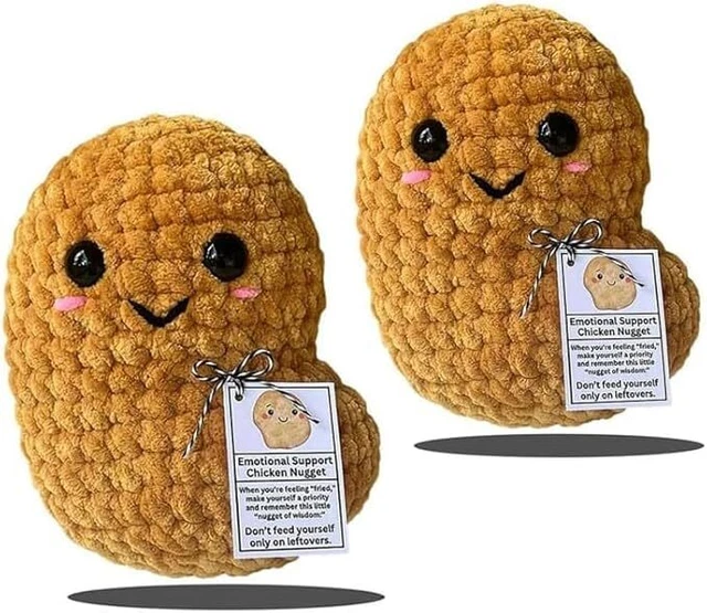 CUTE EMOTIONAL SUPPORT Chicken Nugget Cute Handmade Emotional Support ...