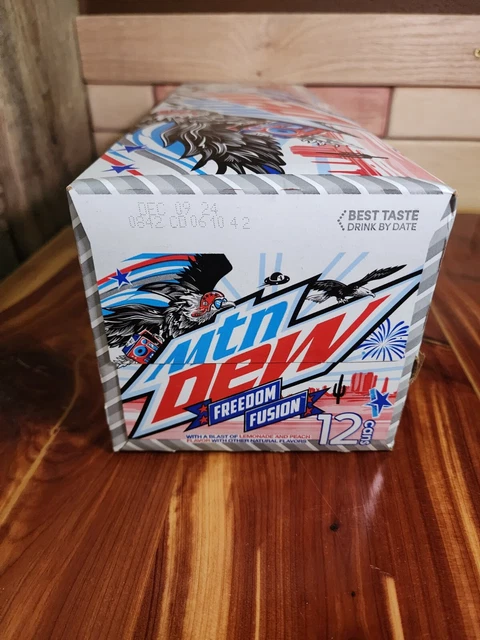 MOUNTAIN DEW FREEDOM Fusion 12 Pack of 12 oz Cans Limited Edition MTN £ ...