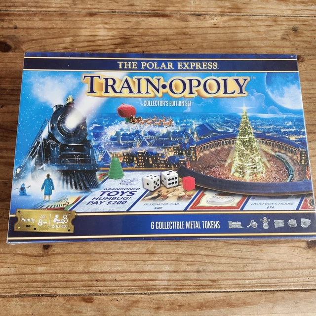 MASTERPIECES THE POLAR Express Train-Opoly MONOPOLY Family HOLIDAY ...