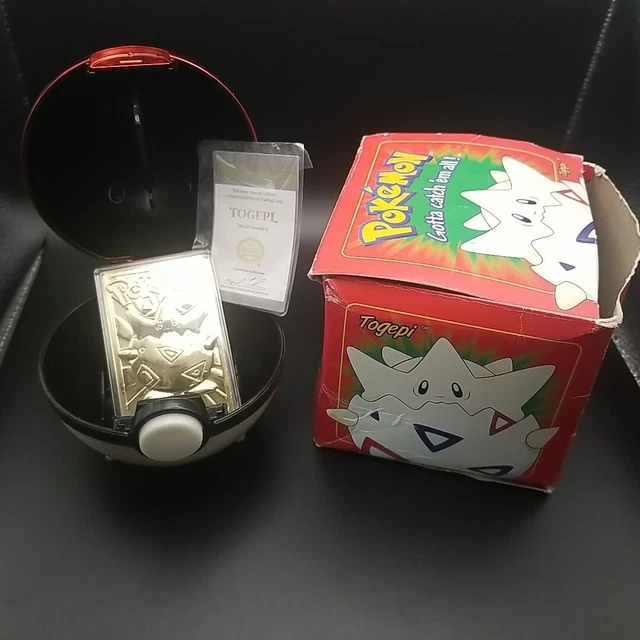 POKÉMON BURGER KING Limited Edition 23K Gold Plated Togepi Trading Card ...