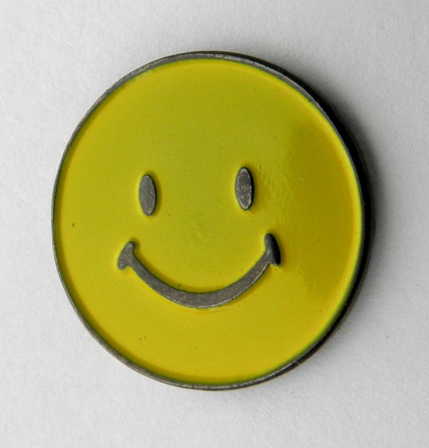 SMILEY FACE SMILE Sign Happy Emoji Emoticon Lapel Pin Badge 1 Inch £5.54 - PicClick UK