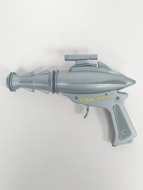 VINTAGE 1950S DIECAST Metal Lone Star Dan Dare Space Cap gun toy ...