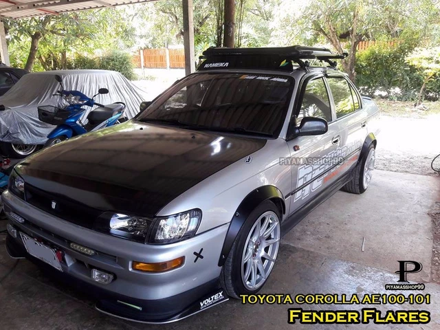 JDM TOYOTA COROLLA AE100 -101 Fender Flares Wheel arch / sheet metal 1/ ...