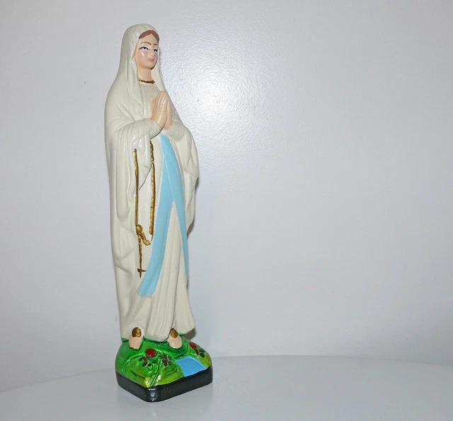 STATUETTE ANCIENNE EN plâtre La Sainte Vierge Marie - Notre Dame de ...