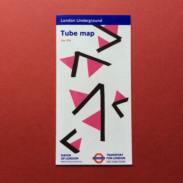 LONDON UNDERGROUND TUBE MAP MAY 2018 Artist Geta Bratescu in EXCELLENT ...