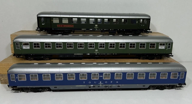 ROCO H0 44099 Schnellzugwagenset "Touropa" 3-tlg DB Ep.IV Neu & OVP EUR ...