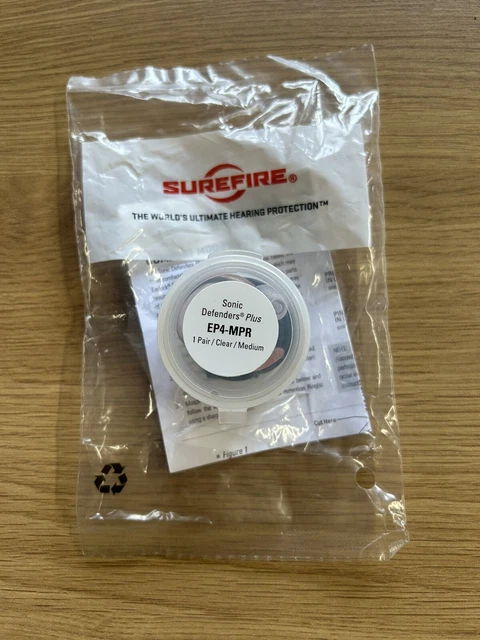 NEW ARMY ISSUE Surefire EP4-MPR Sonic Ear Defenders Plus, Size Medium ...