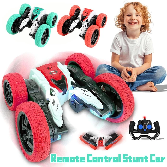KIDS REMOTE CONTROL Car RC Stunt Car Double Sided 2.4GHZ High-Speed 360 ...