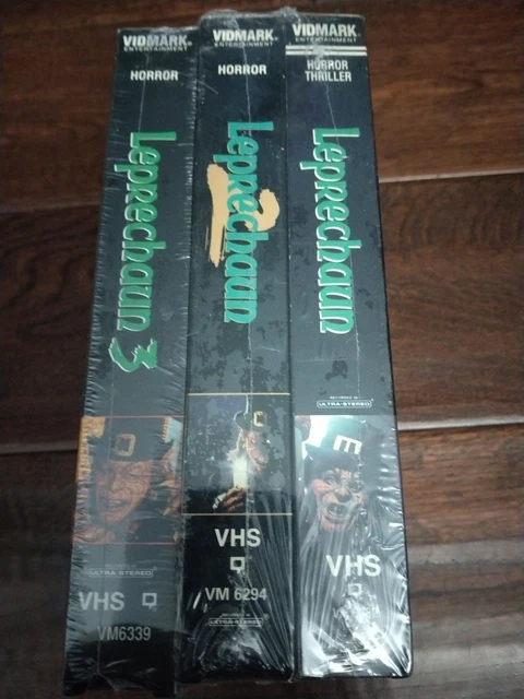 LEPRECHAUN VHS FACTORY Sealed Htf Very Rare Box Set. Trimark Vidmark ...