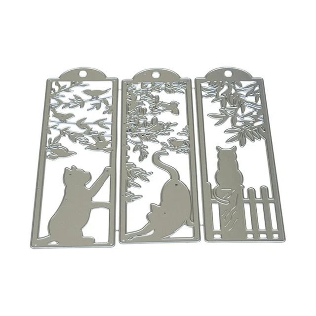 WINDOW KITTEN CARBON Steel Die Cut For Card Making Scrapbooking Party ...