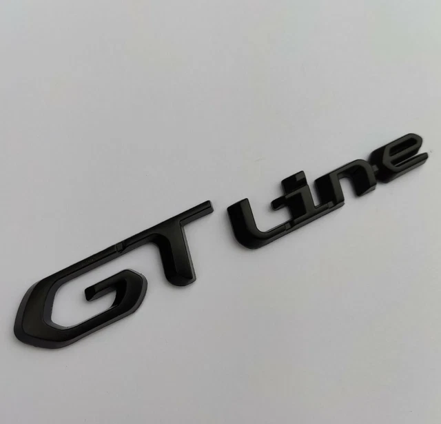 MATTE BLACK GT Line Tailgate Badge Letters for Peugeot 208 2008 308 ...
