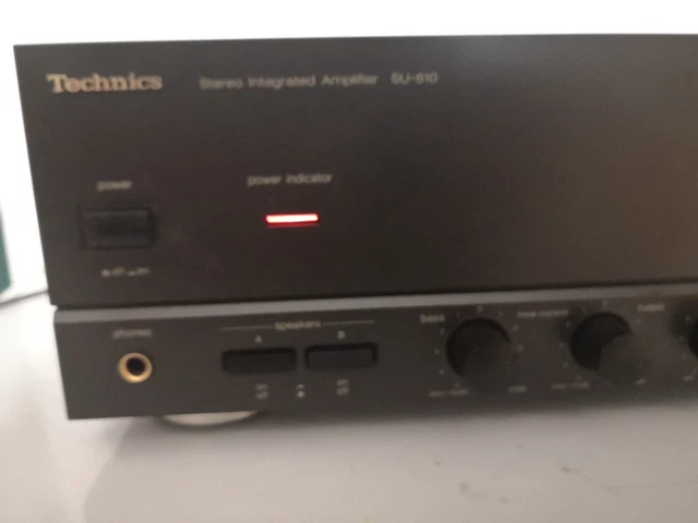 TECHNICS SU-610 STEREO Integrated Amplifier 1990 vintage hifi 30W ...
