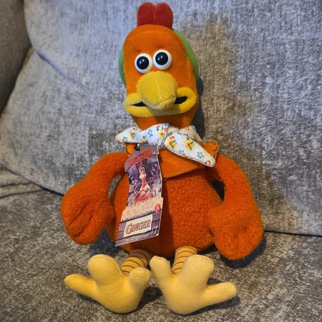 8& AARDMAN Dreamworks 1999 Chicken Run Ginger Top Notch Plush Soft Toy ...